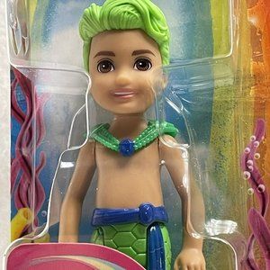 Mattel | Toys | Barbie Dreamtopia Mermaid Chelsea Merboy Green Hair ...